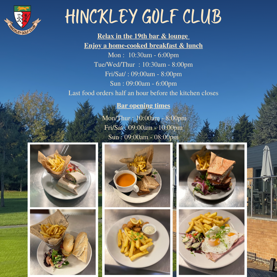 Opening Times Hinckley Golf Club And Wedding Venue